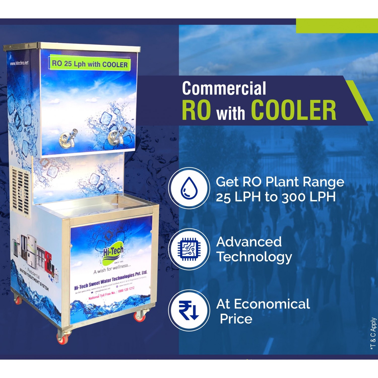 RO WITH COOLER 25 LPH